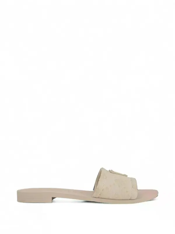 Guess Elysone Monogram-pattern Sandals - Neutrals