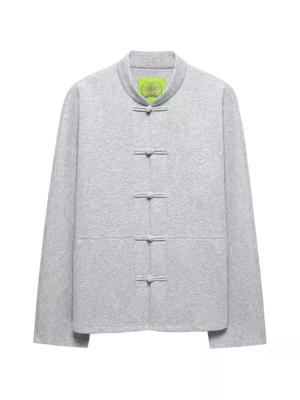 Shanghai Tang Frog-fastening Logo-embossed Jacket