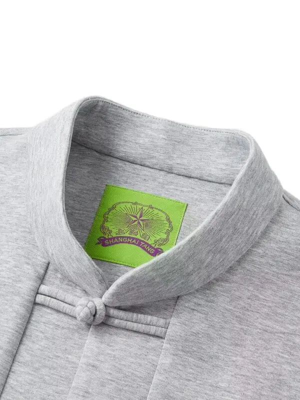 Shanghai Tang Frog-fastening Logo-embossed Jacket