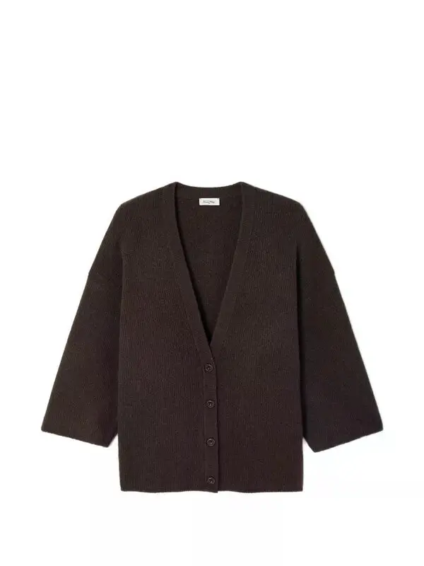 American Vintage Damsville V-neck Cardigan - Brown