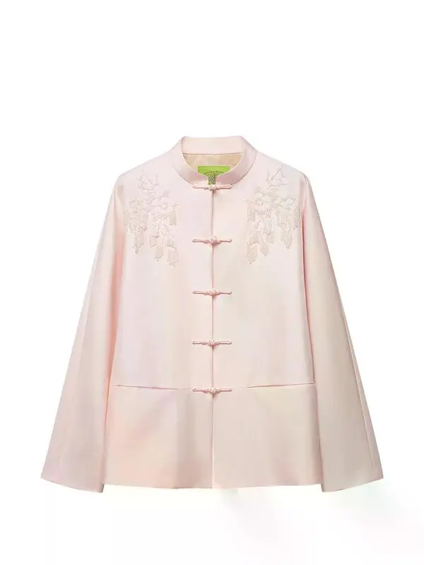 Shanghai Tang Beaded Twwill Frog-fastening Jacket