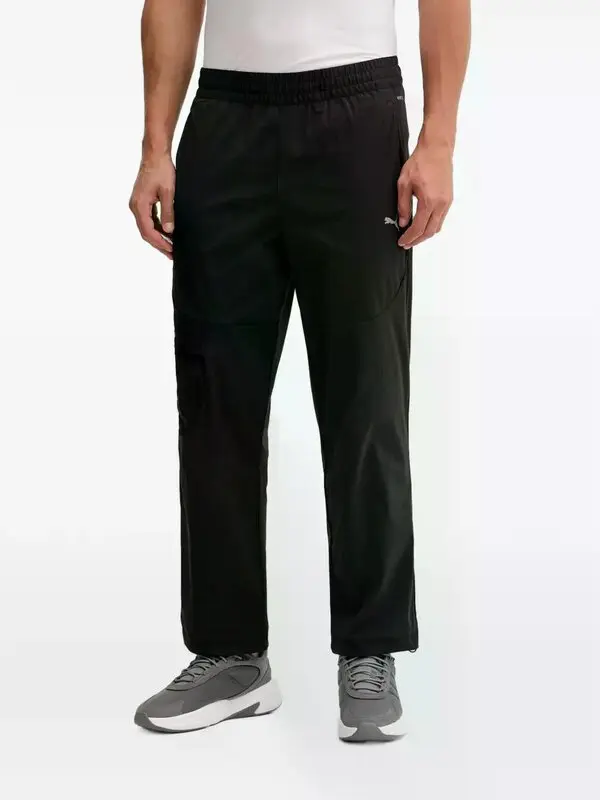 PUMA Logo-print Cargo Pants - Black