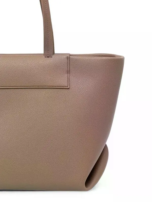 Armani Exchange Logo-plaque Pebbled-effect Tote Bag