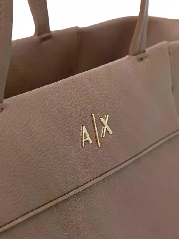 Armani Exchange Logo Plaque Tote Bag