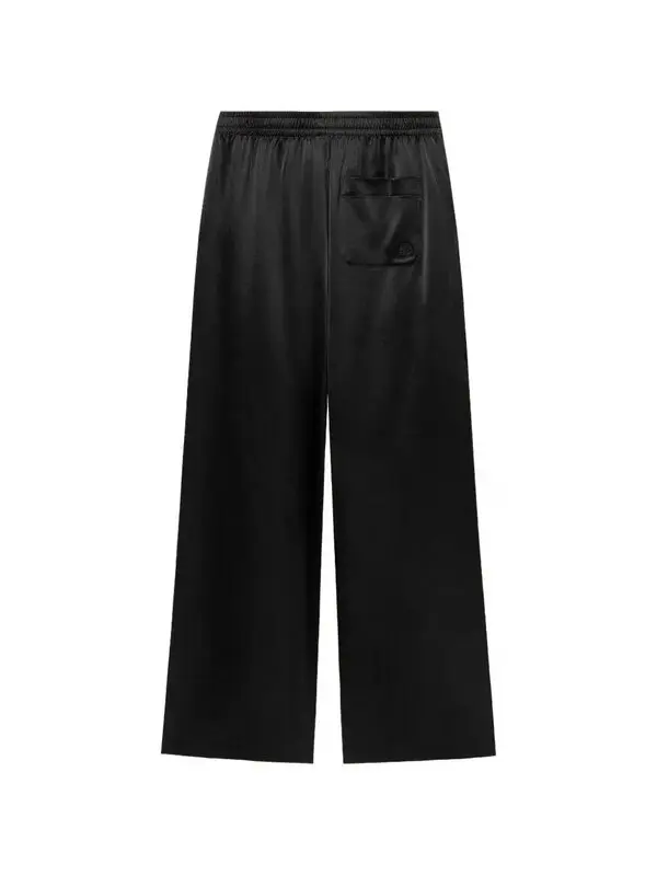 Shanghai Tang Wide-leg Mulberry Silk Trousers