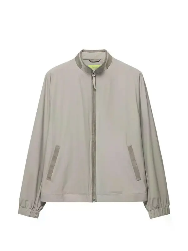 Shanghai Tang Mandarin Zip-up High-neck Jacket