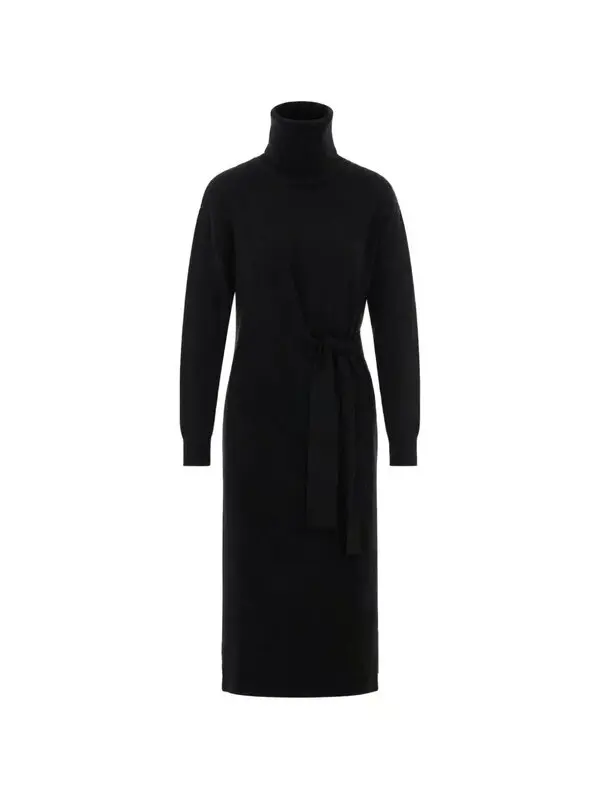 Liu Jo Knitted Tie-waist Dress - Black