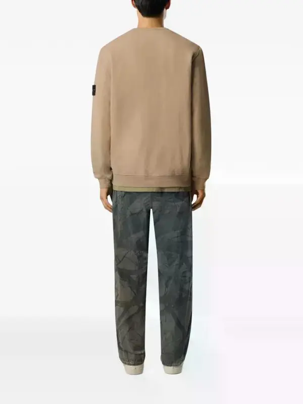 Stone Island Logo Patch Crewneck Sweater - Neutrals