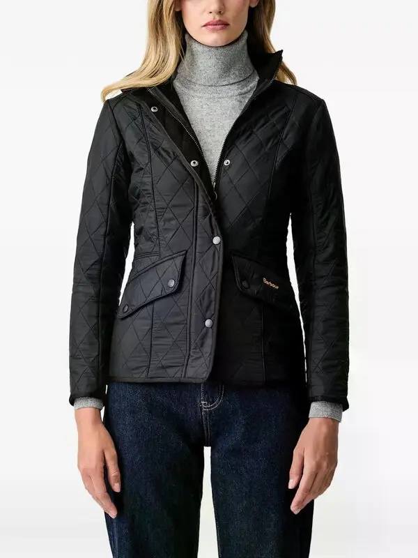 Barbour Cavalry Polarquilt Quilted-finish Zip-up Jacket - Black