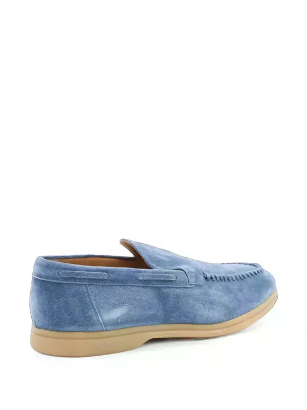 Eleventy Suede Slip-on Loafers