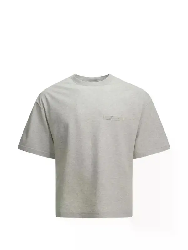 Jacquemus Logo-patch T-shirt - Grey