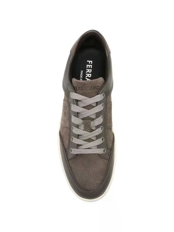 FERRAGAMO Panelled Leather Sneakers