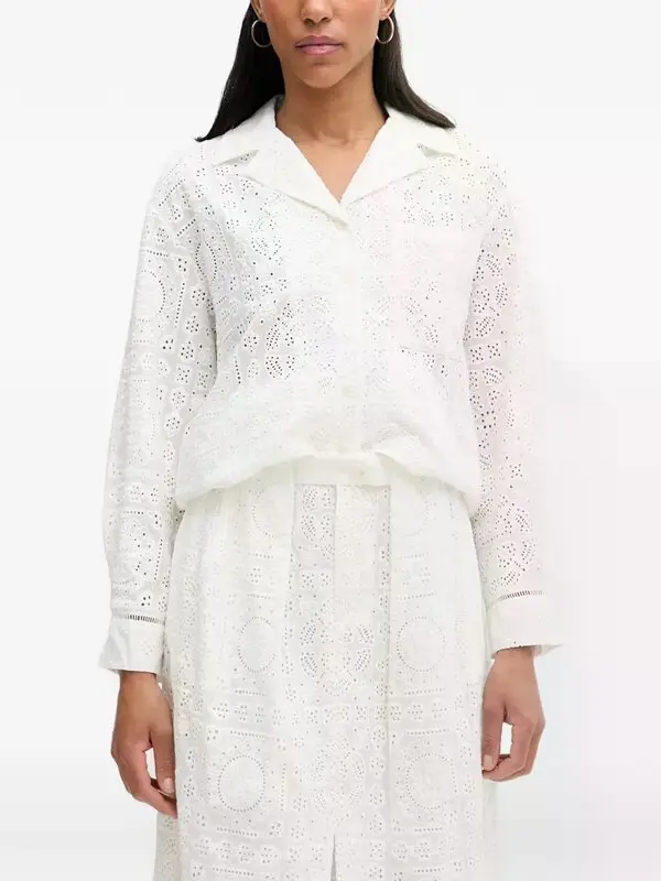ISABELLE BLANCHE Broderie Anglaise Shirt - White
