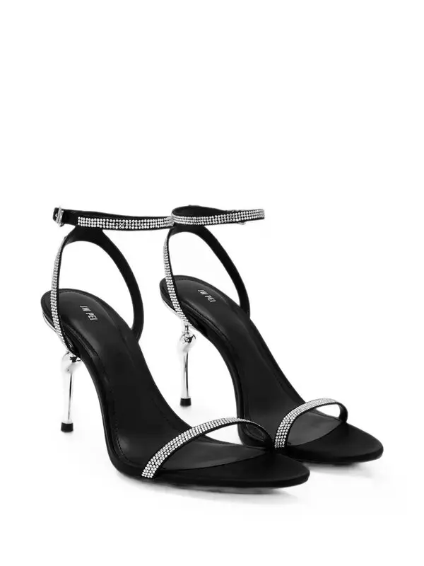 Jw Pei Alivia Crystal-embellished Sandals - Black