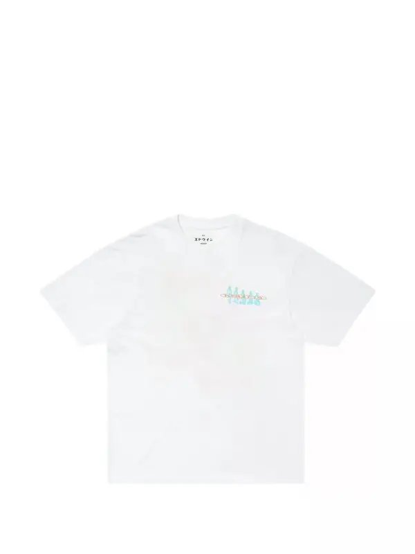 Edwin Float Graphic-print Cotton T-shirt - White