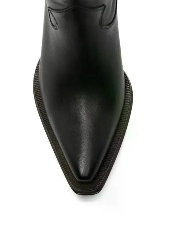 Chloé Azelan Embroidered Leather Cowboy Boots