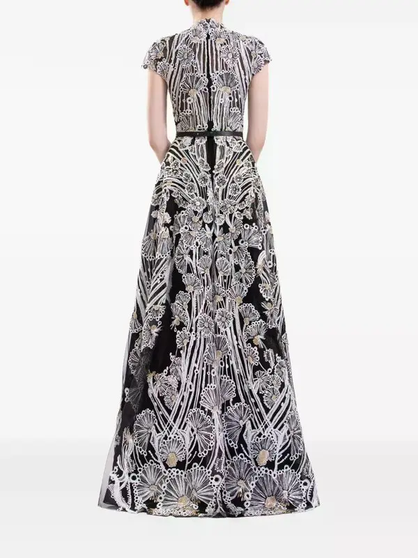 SAIID KOBEISY Fully Embellished Maxi Dress