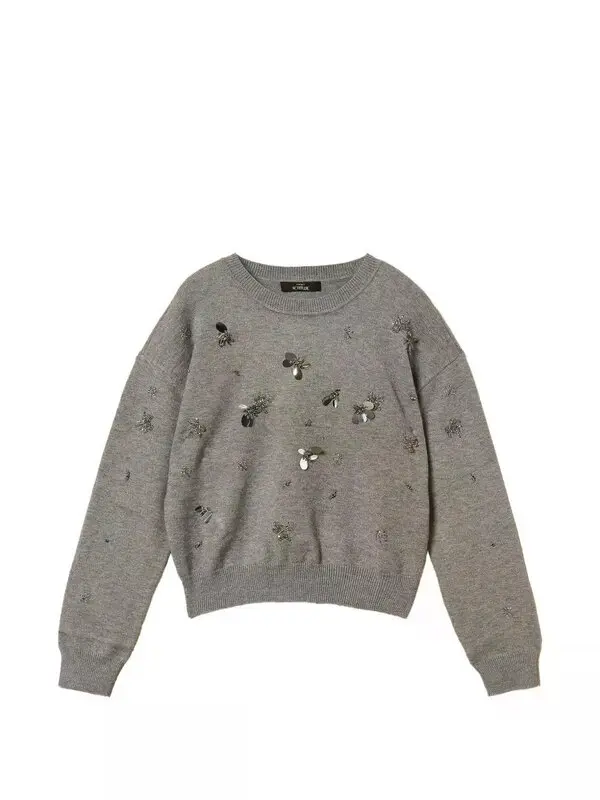 TWINSET Embroidered Crew Neck Sweater