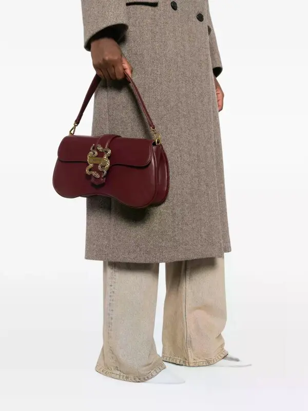 Just Cavalli Snake-plaque Shoulder Bag