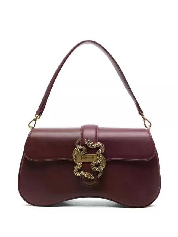 Just Cavalli Snake-plaque Shoulder Bag - Red