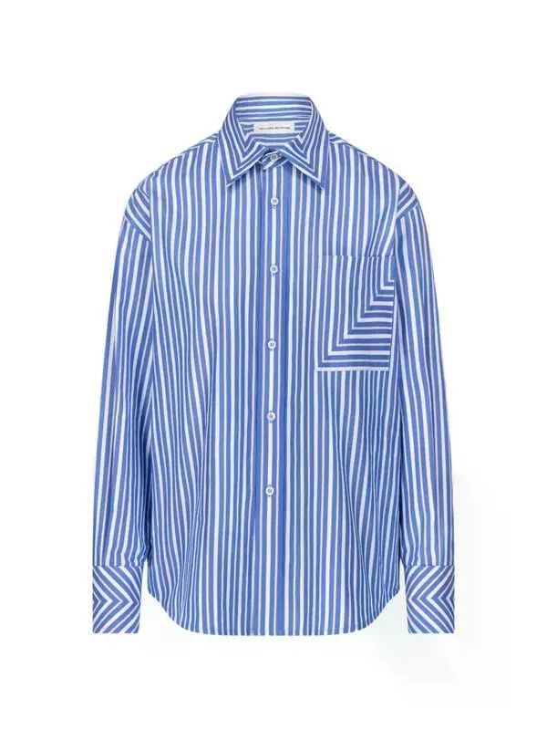 Victoria Beckham Striped Pocket Detail Shirt