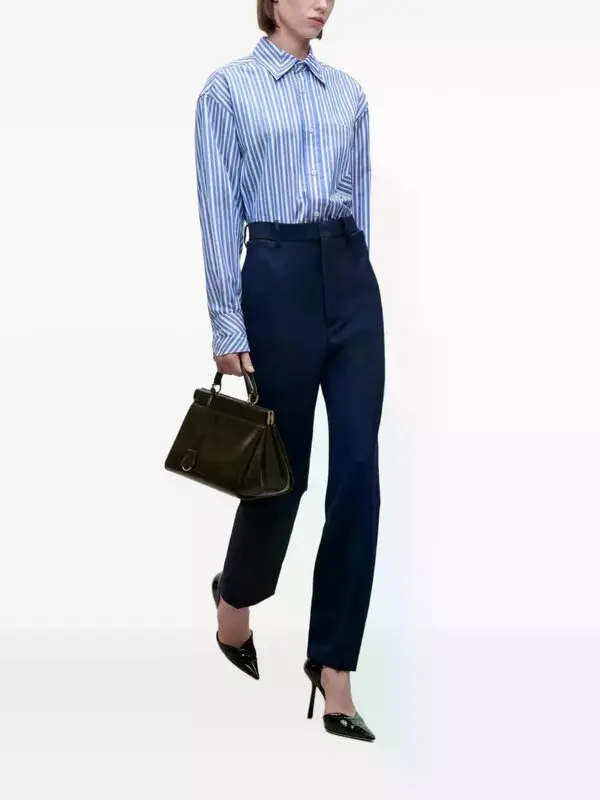 Victoria Beckham Striped Pocket Detail Shirt