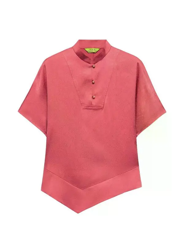 Shanghai Tang Jacquard-effect Frog-button Top