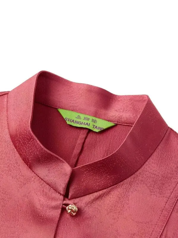 Shanghai Tang Jacquard-effect Frog-button Top