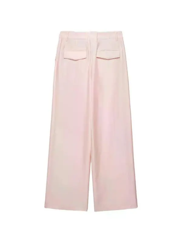 Shanghai Tang Flared Silk Trousers