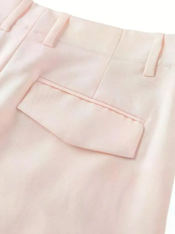 Shanghai Tang Flared Silk Trousers