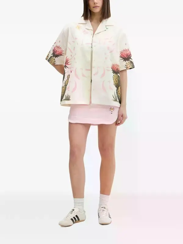 BARROW Logo-patch Straight Mini Skirt