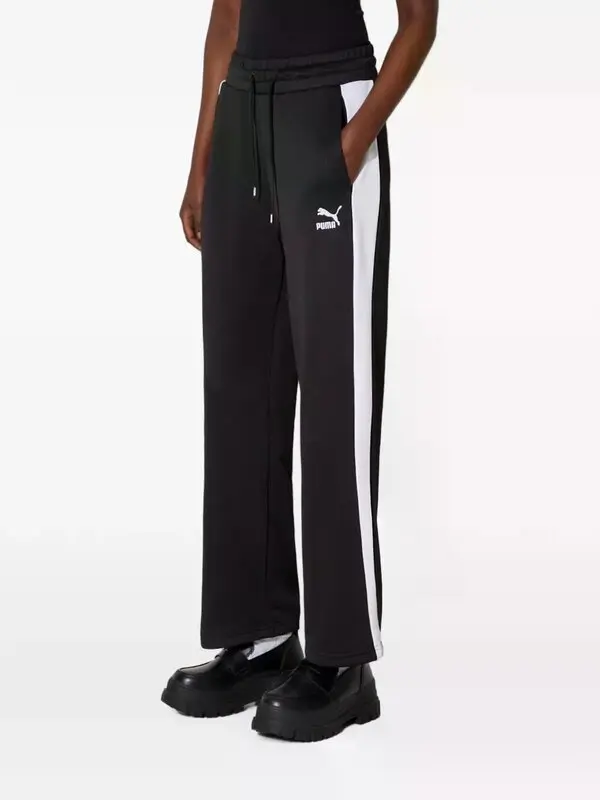 PUMA Iconic T7 Logo-embroidered Side-stripe Track Pants