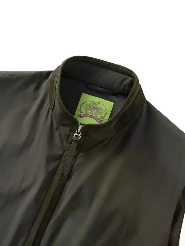 Shanghai Tang Zip-up Standing-collar Gilet