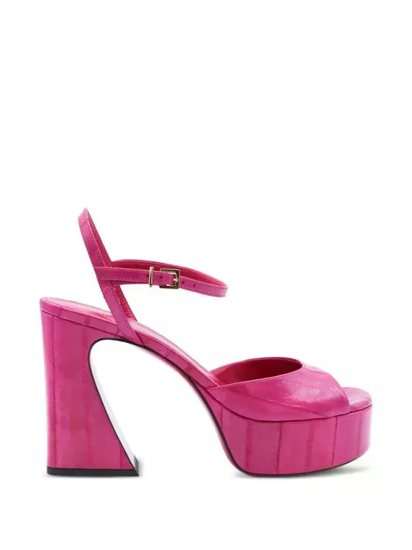Fendi Arco Platform Block-heel Sandals - Pink