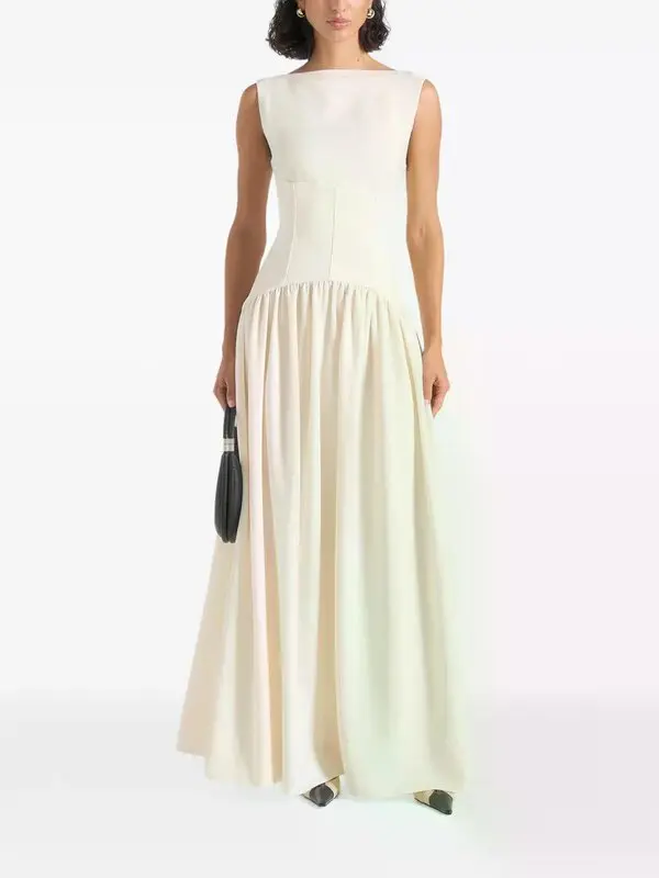 Manière De Voir Zadie Corset Maxi Dress - Neutrals