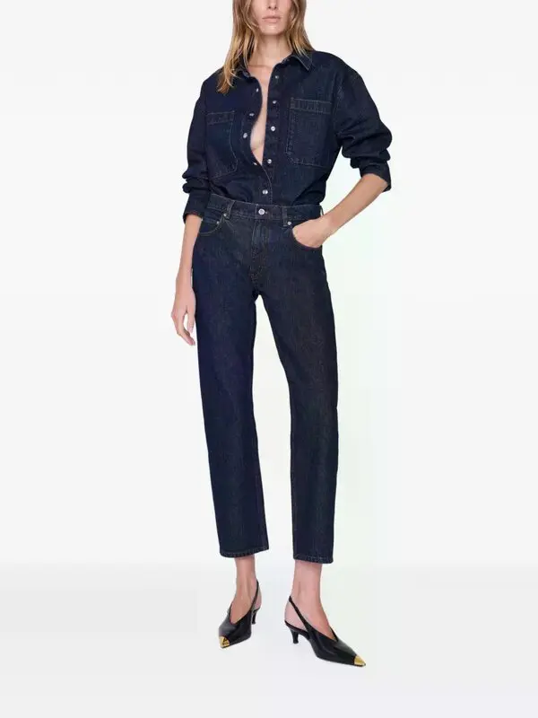 ANINE BING Kate Straight-leg Jeans - Blue