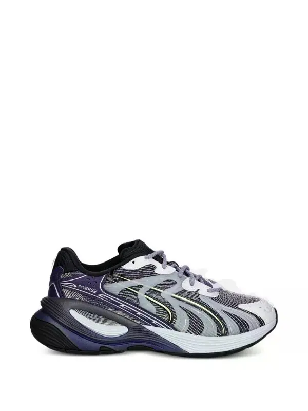 PUMA Inverse Mosaic Round-toe Low-top Sneakers - Purple