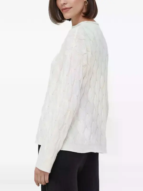 BENETTON Cable-knit Sweater - Neutrals