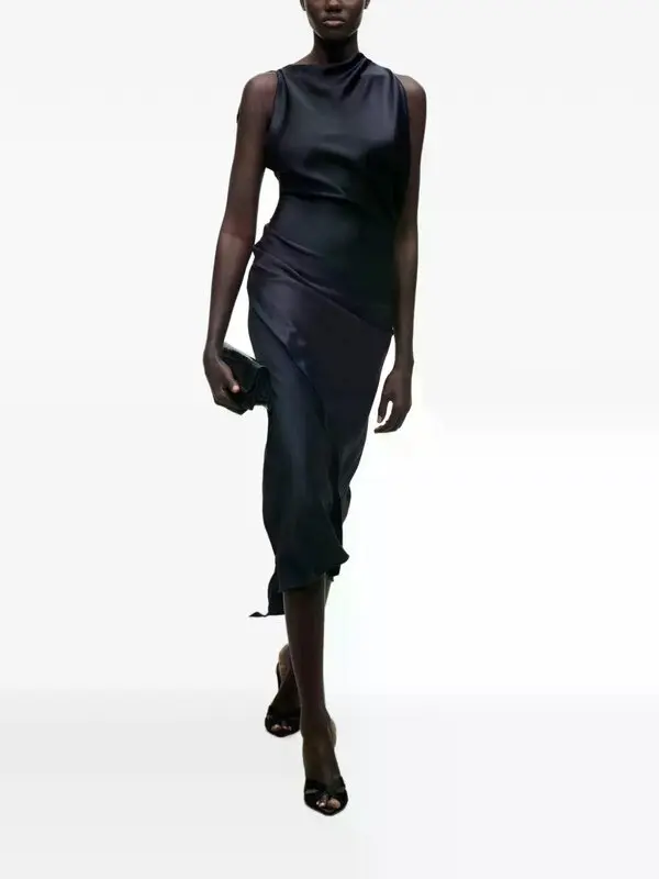 Victoria Beckham Kyra Draped Midi Dress