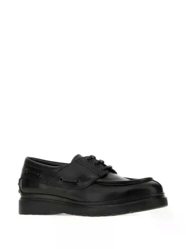 TOD'S Lace-up Leather Boat Shoes