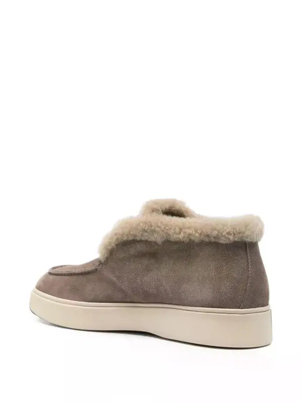 Officine Creative Frame 110 Shearling-trim Ankle Boots