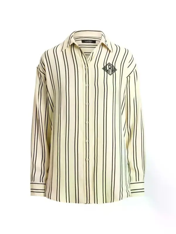 Ralph Lauren Striped Embroidered Logo Shirt