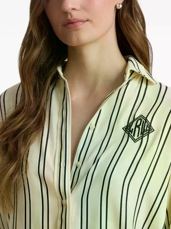 Ralph Lauren Striped Embroidered Logo Shirt