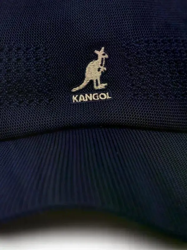 KANGOL Logo-embroidered Mesh-knit Baseball Cap - Blue