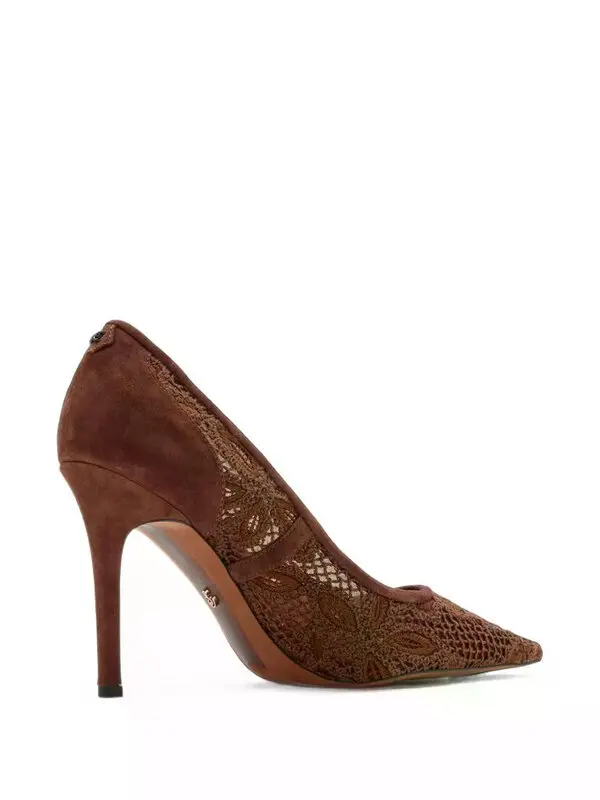 Sam Edelman Hazel Floral-embroidered Mesh Pumps