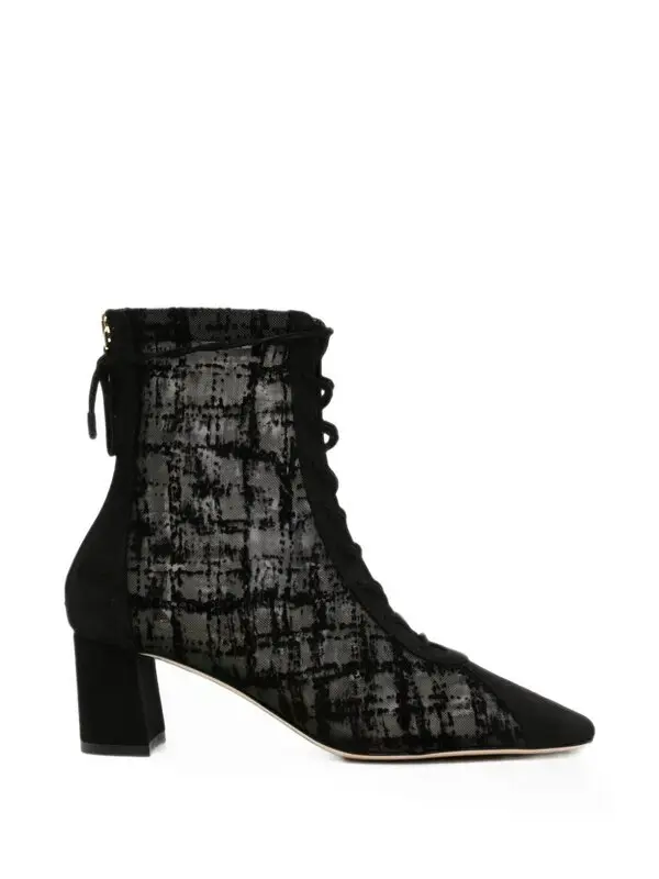 ARTEANA Vicenza Lace-up Heeled Boots - Black