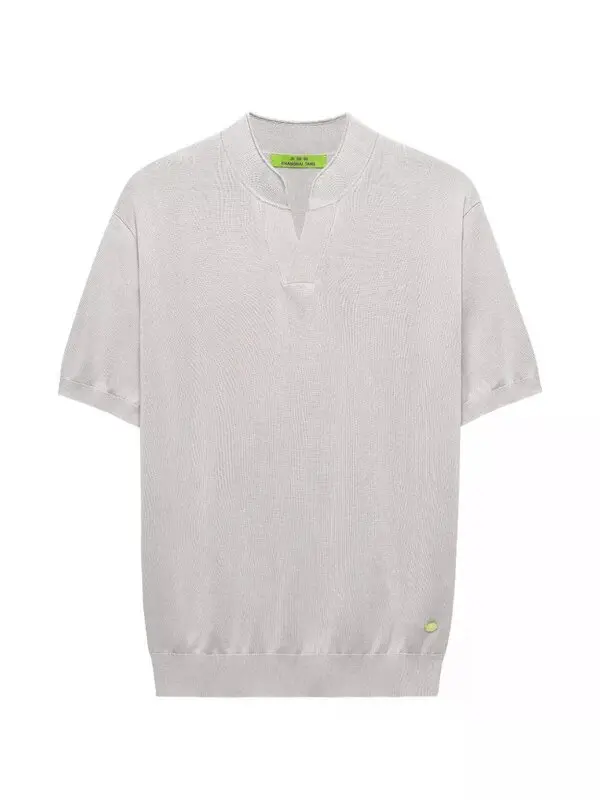Shanghai Tang Mandarin Short-sleeve Silk T-shirt