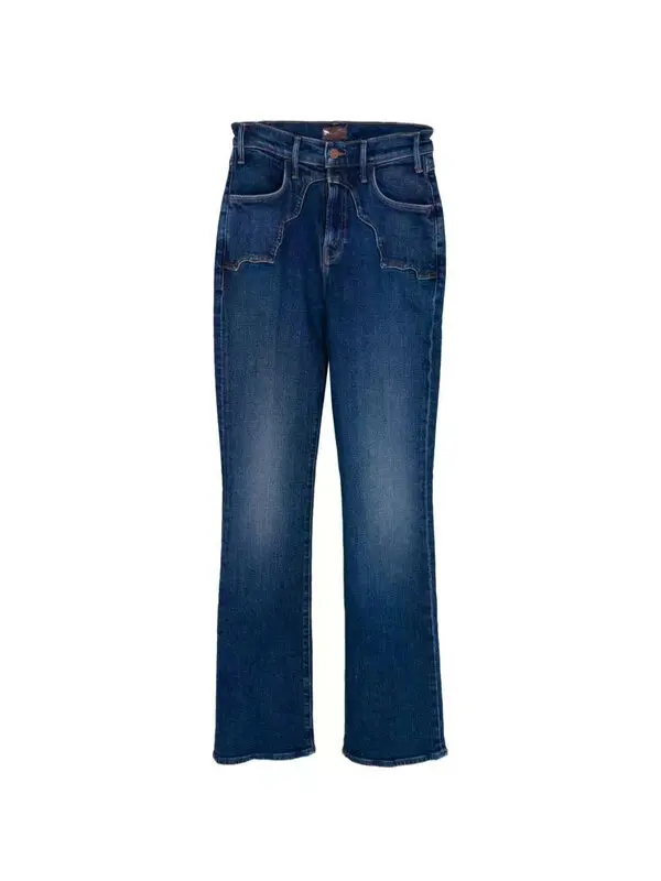 MOTHER Buckle Bunny Hustler Skimp Jeans - Blue