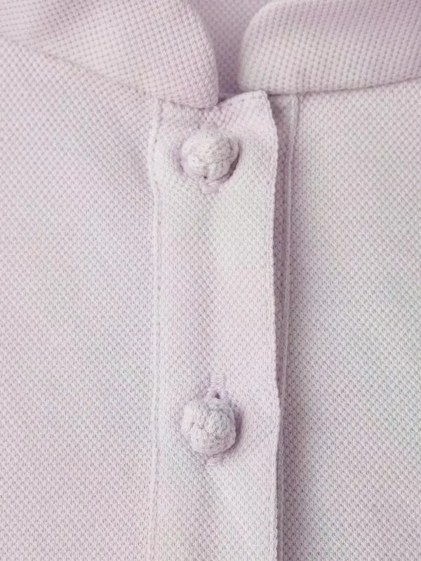 Shanghai Tang Shou Mandarin-collar Knot-button Polo Top