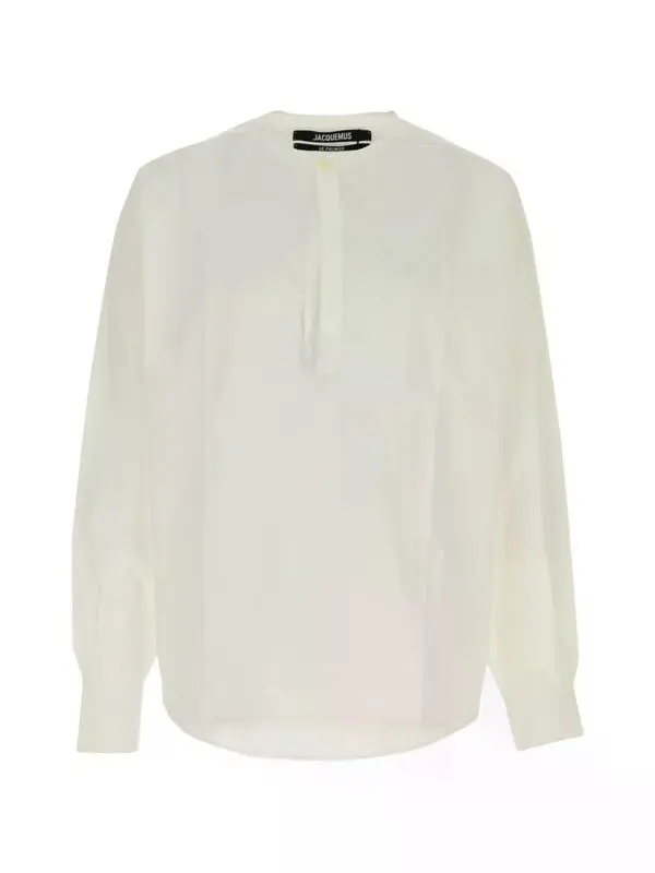 Jacquemus The Losange Long-sleeve Sailor Shirt - White